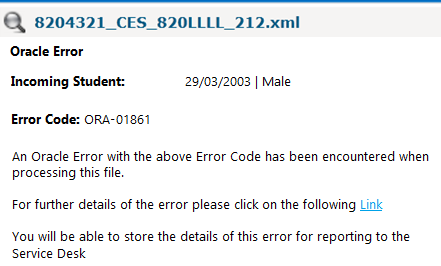 Error Log